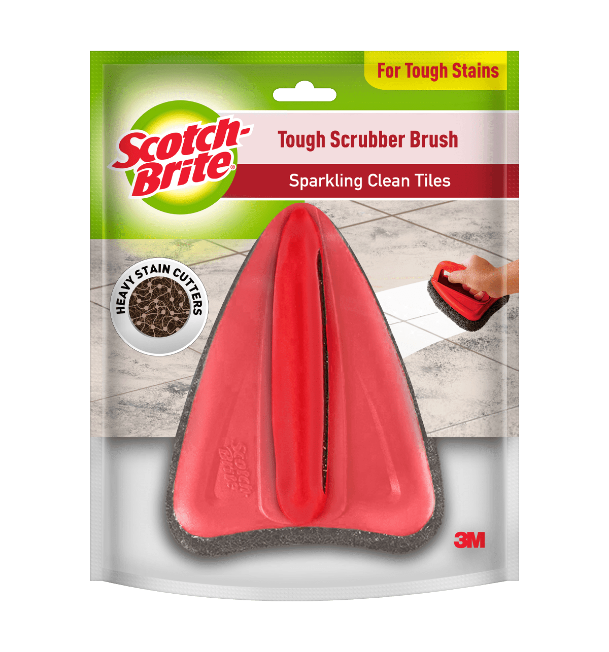 Buy Scotch Brite Scotch Brite Jet Scrubber Brush Tough Stains (Red) 1 ...