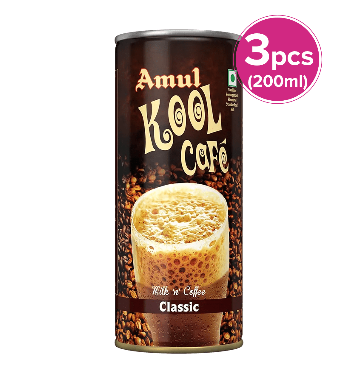 Buy Amul Amul Kool Cold Coffee (Can) 3 pieces Online At Rs. 105 | Instant Delivery