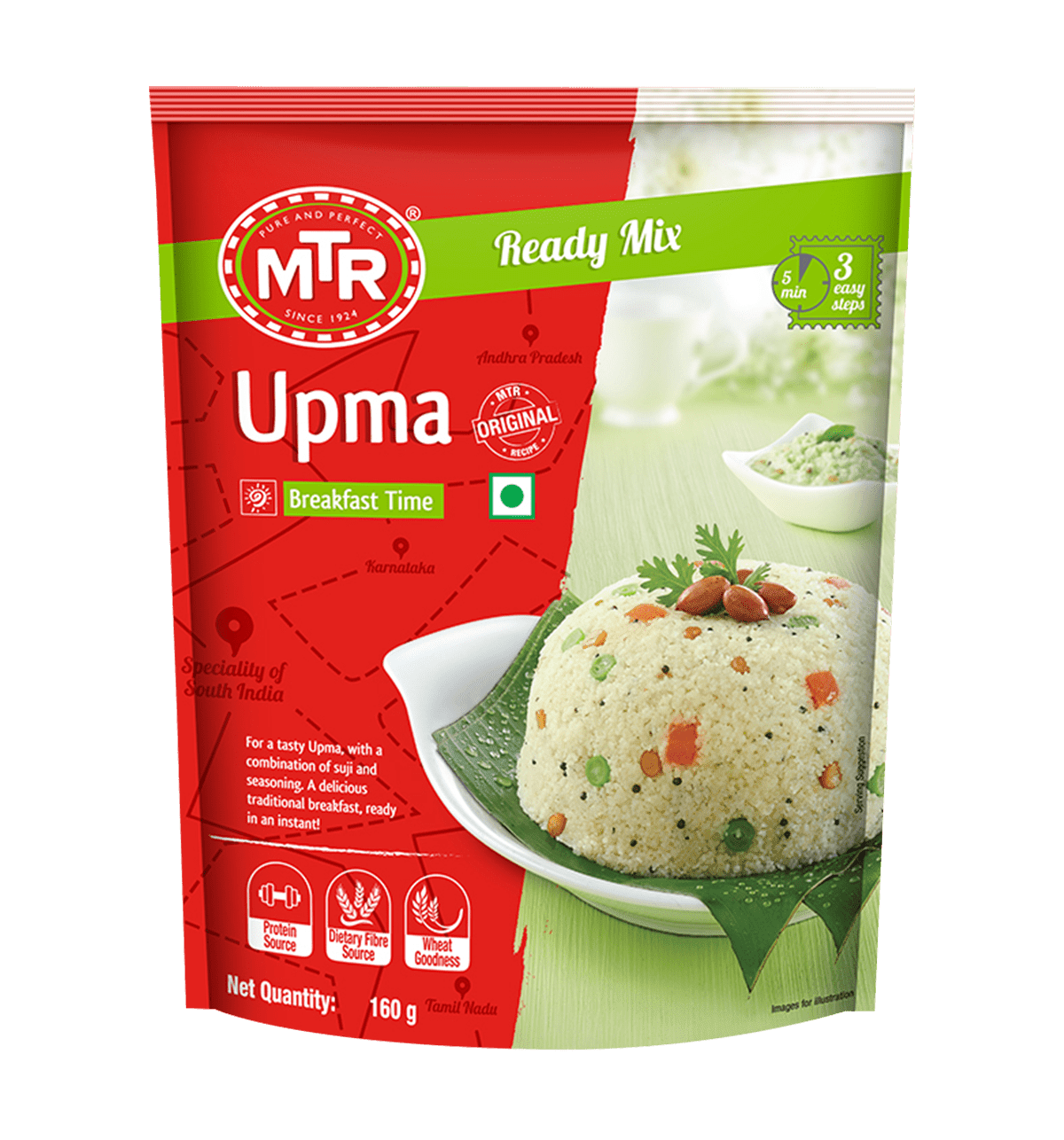 Buy Mtr Mtr Upma Breakfast Mix 160 g Online At Rs. 60 | Instant Delivery