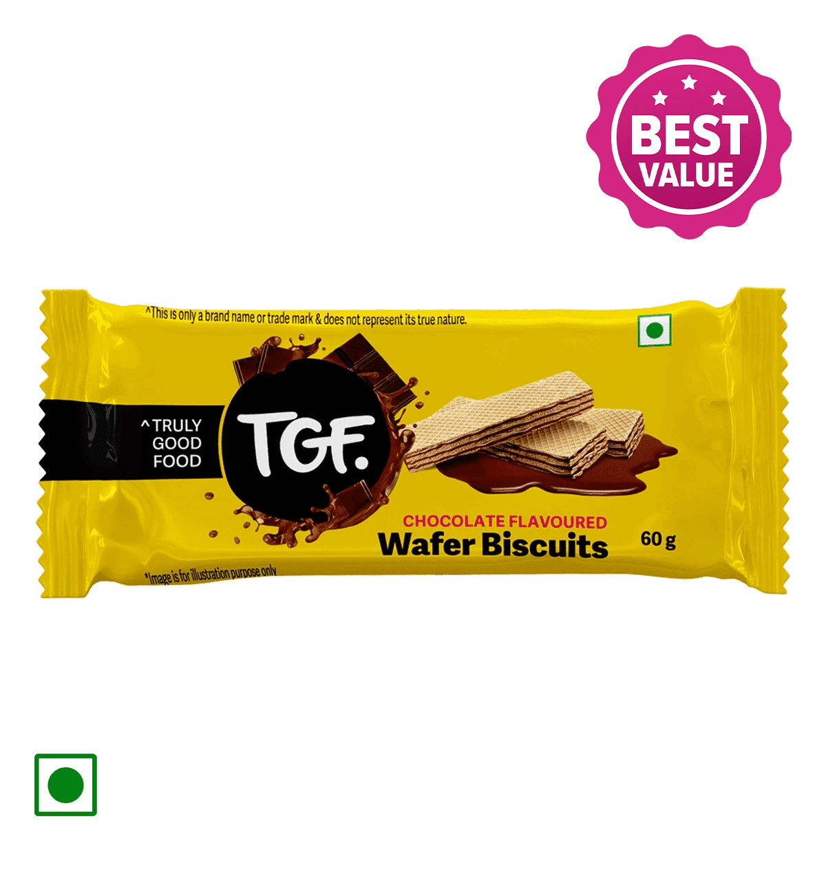 Buy TGF TGF Chocolate Flavoured Wafer Biscuit 60 g Online At Rs. 50 ...