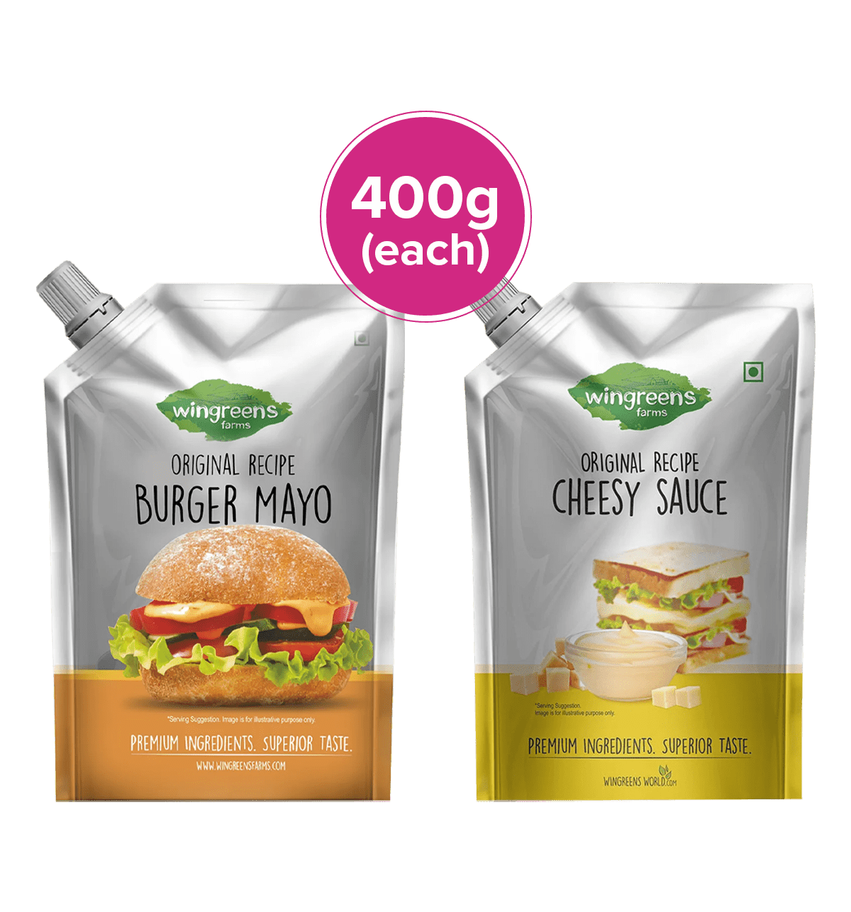 Buy Wingreens Wingreens Farms Burger Mayo And Cheesy Sauce 1 combo ...