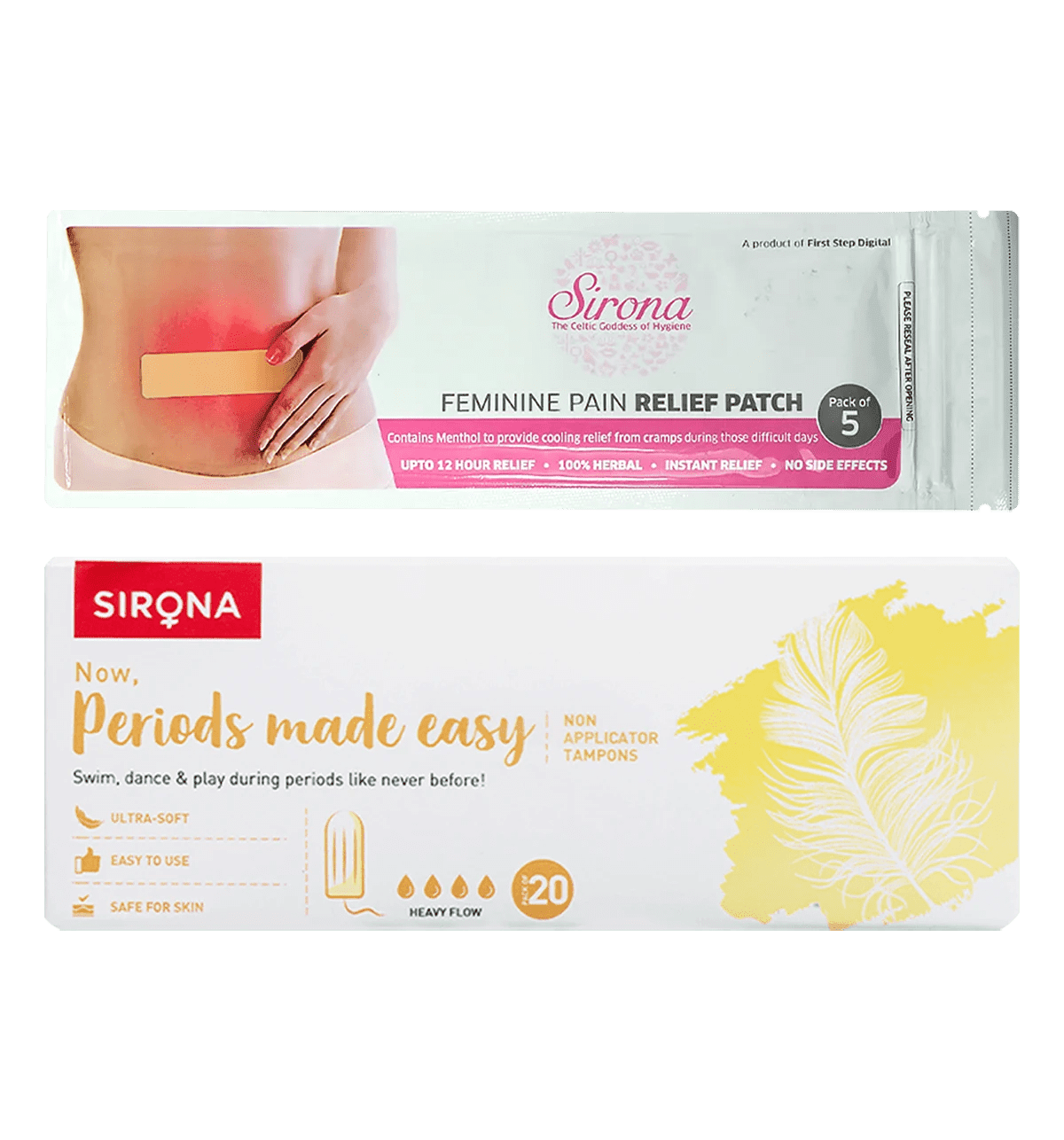 Buy Sirona Hygiene Sirona Fda Approved Premium Tampon & Herbal Period ...