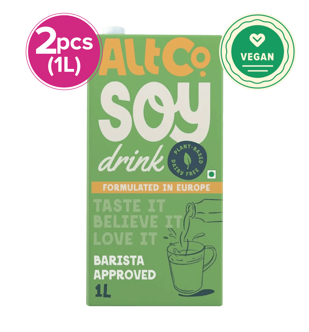Buy Alt Co Alt Co Soy Milk 2 pieces Online At Rs. 398 | Instant Delivery