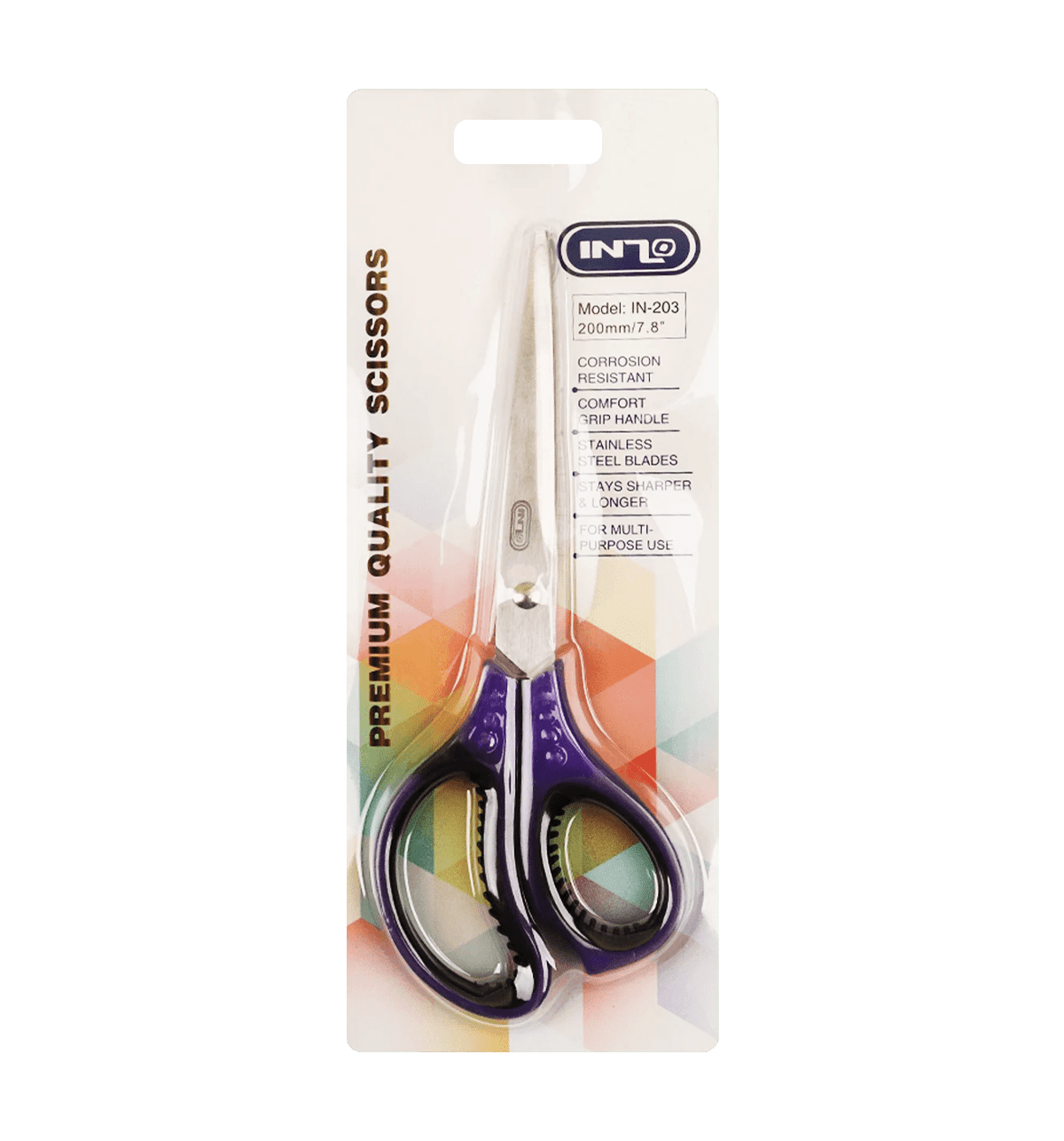 Buy Inzo Inzo Stainless Steel Scissors, 200 mm - Assorted (Colour May ...