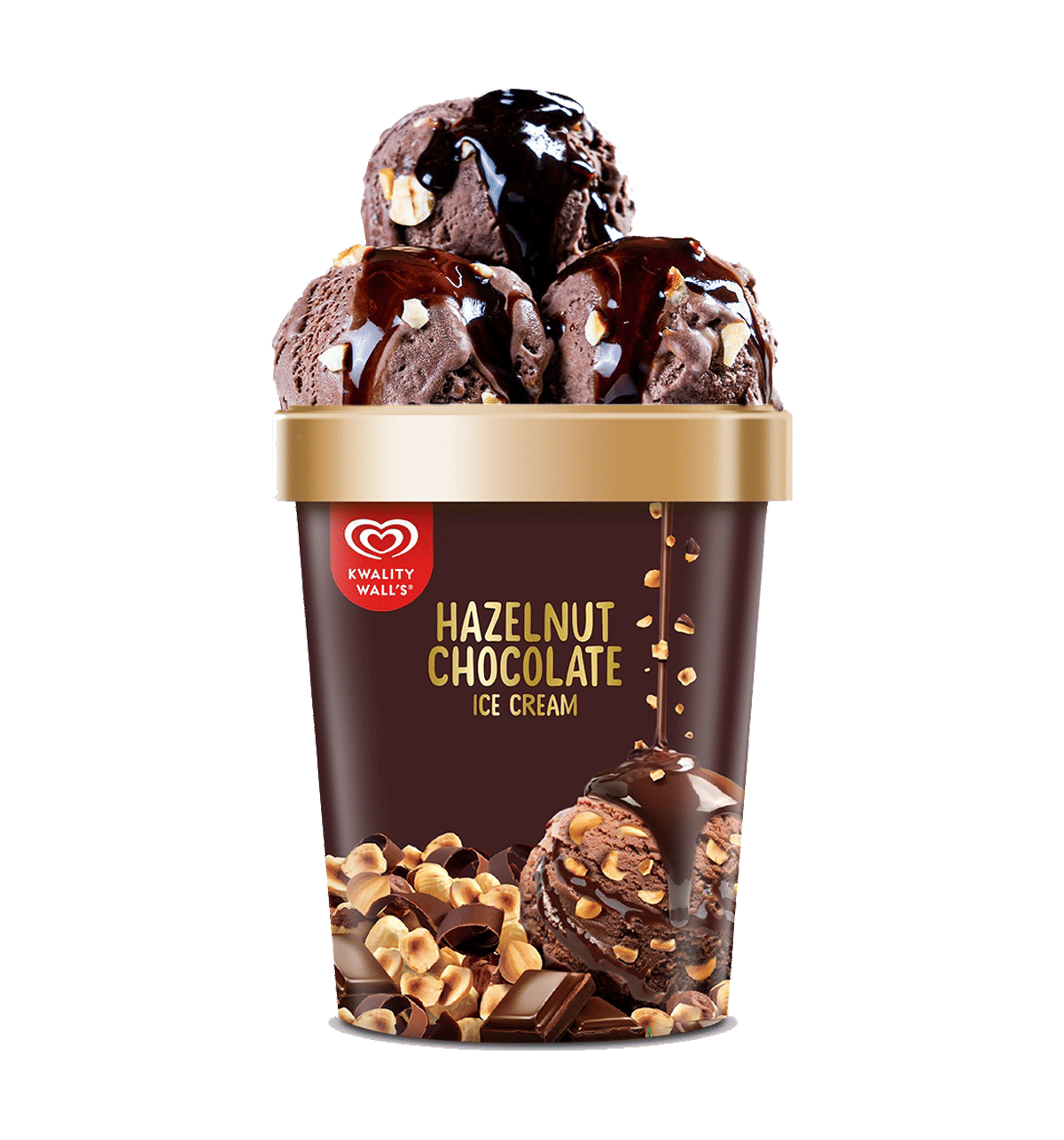 Buy Kwality Wall's Kwality Wall's Hazelnut Chocolate Ice Cream Tub 2 ...