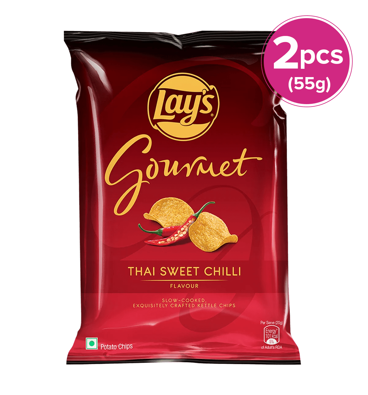Buy Lay's Gourmet Lay's Gourmet Thai Sweet Chilli 2 pieces Online At Rs ...