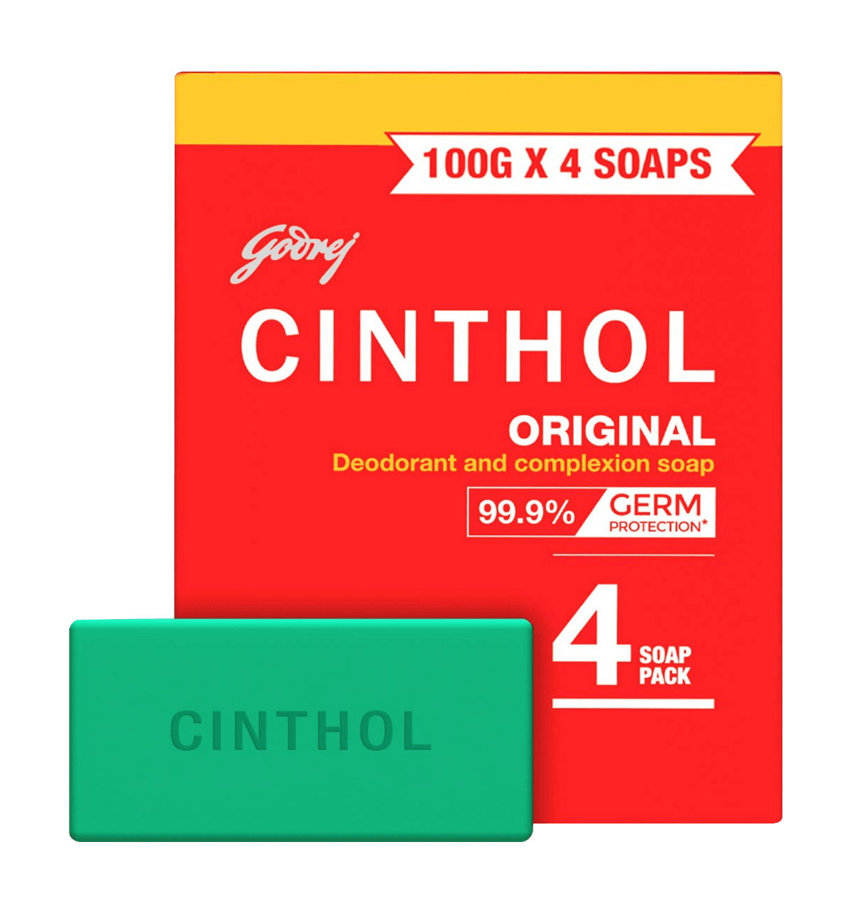 Buy Cinthol Cinthol Original Deodorant & Complexion Bath Soap 400 g ...