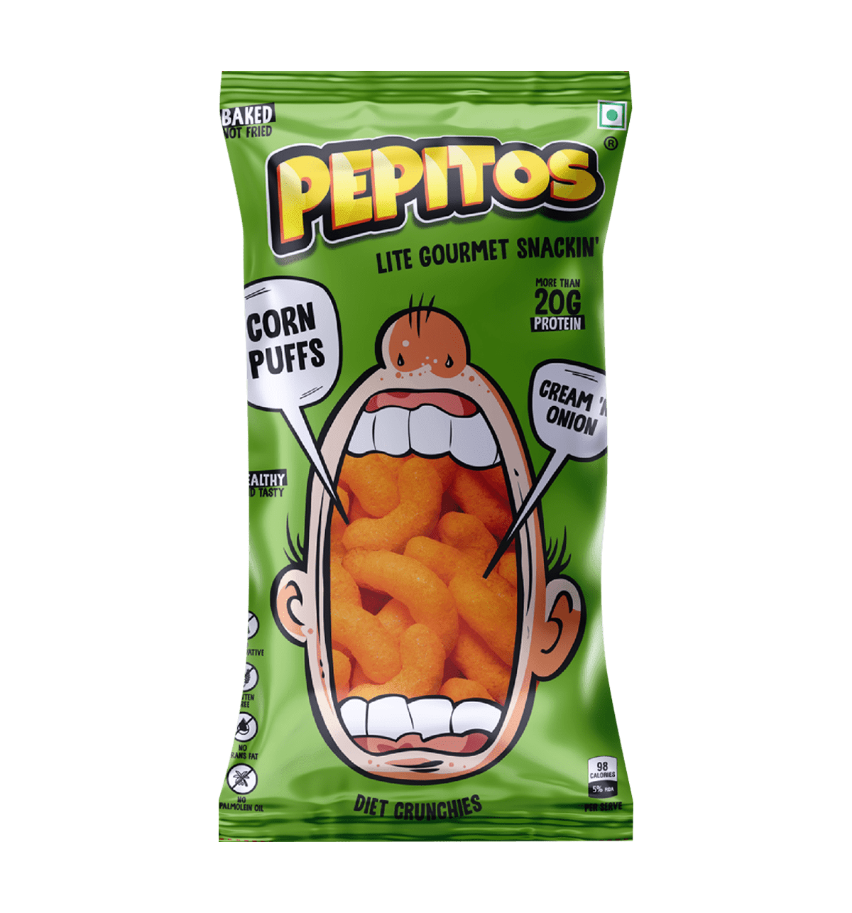 Buy Pepitos Pepitos Corn Puffs Cream N Onion 140 g Online At Rs. 60 ...