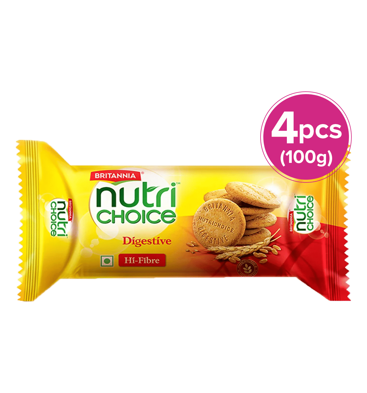 Buy Britannia Britannia Nutrichoice Hi-Fibre Digestive Biscuits 4 ...