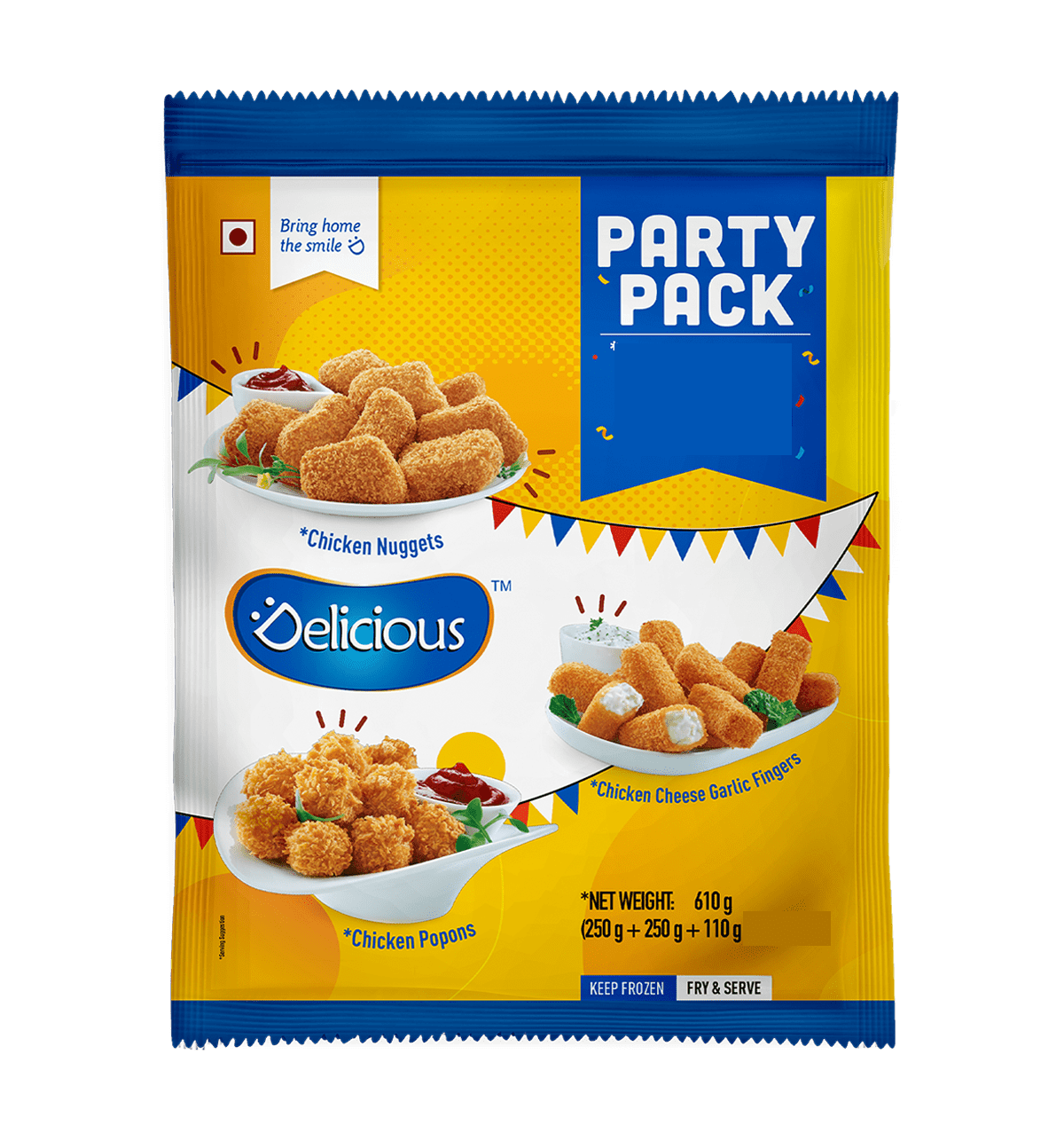 Buy Elicious Elicious Chicken Party Pack (Nuggets + Chicken Cheese ...