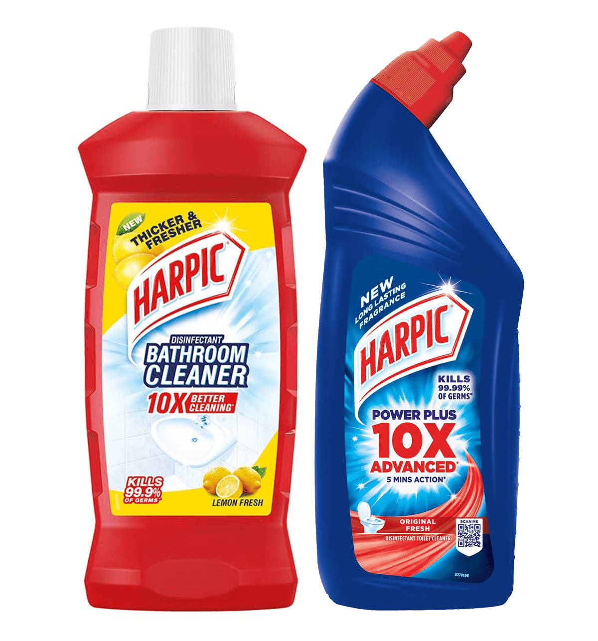 Buy Harpic Power Plus Toilet Cleaner Original & Bathroom Cleaner Lemon Combo 1 combo Online At ...