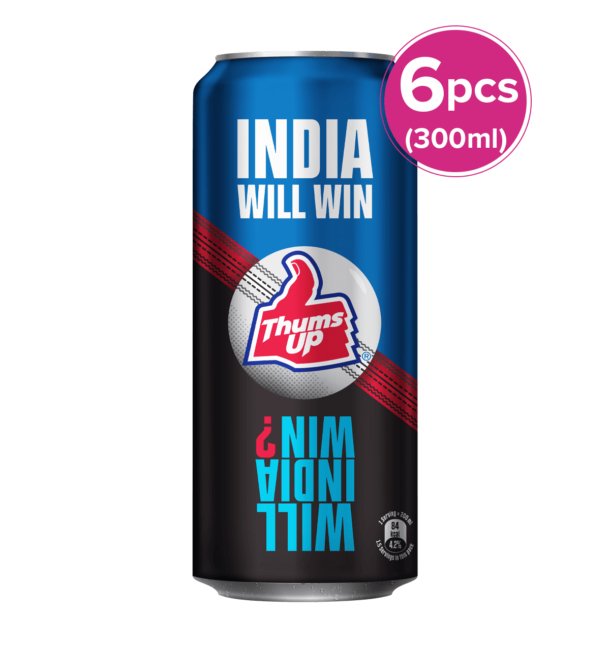Buy Thums Up Thums Up Soft Drink Can 6 pieces Online At Rs. 240 ...