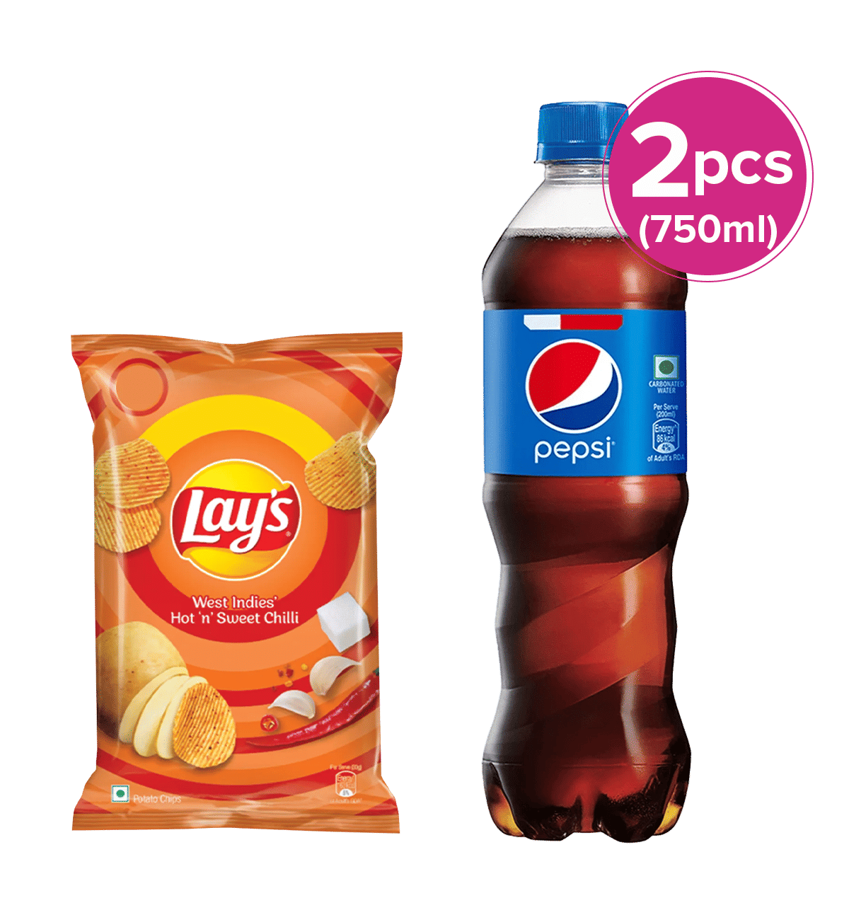 Buy Pepsi & Lay'S Chilli Potato Combo 1 combo Online At Rs. 80 | Swiggy ...