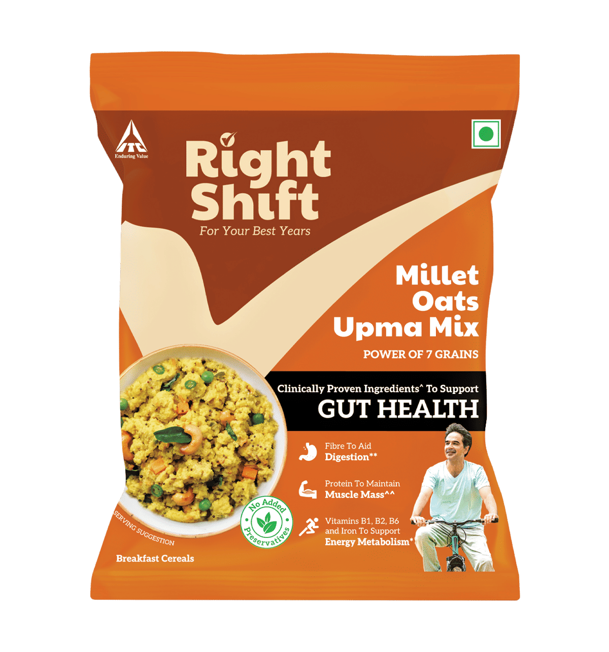 Buy Right Shift Right Shift Millet Oats Upma Mix, Power Of 7 Grains 40 ...