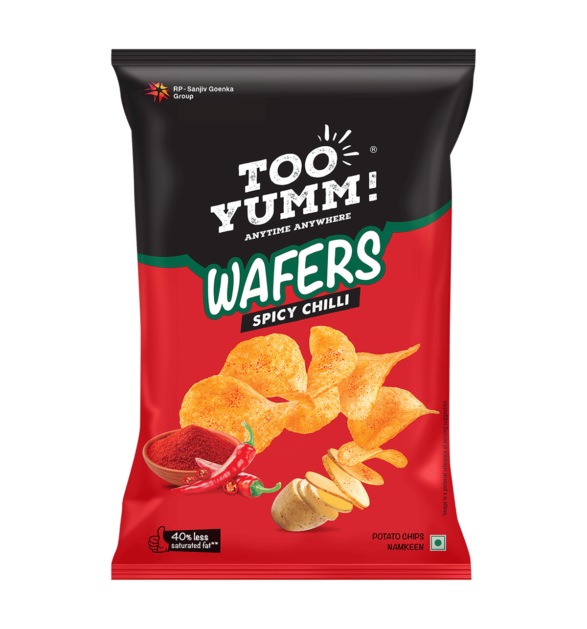 Buy Too Yumm! Too Yumm! Wafers Spicy Chilli 80 g Online At Rs. 50 ...