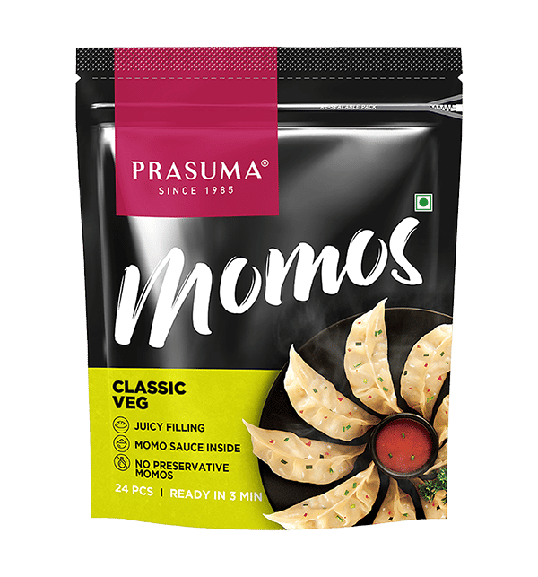 Buy Prasuma Prasuma Momos Classic Veg Frozen 24 pieces Online At Rs ...