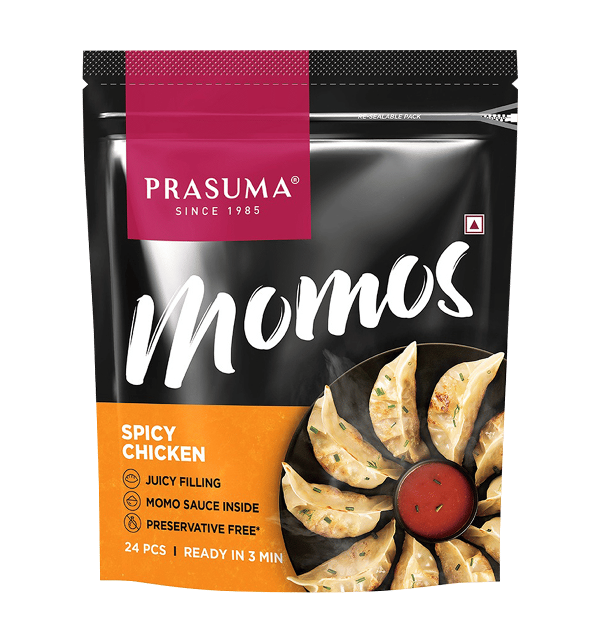 Buy Prasuma Prasuma Spicy Chicken Momos 1 combo Online At Rs. 650 ...