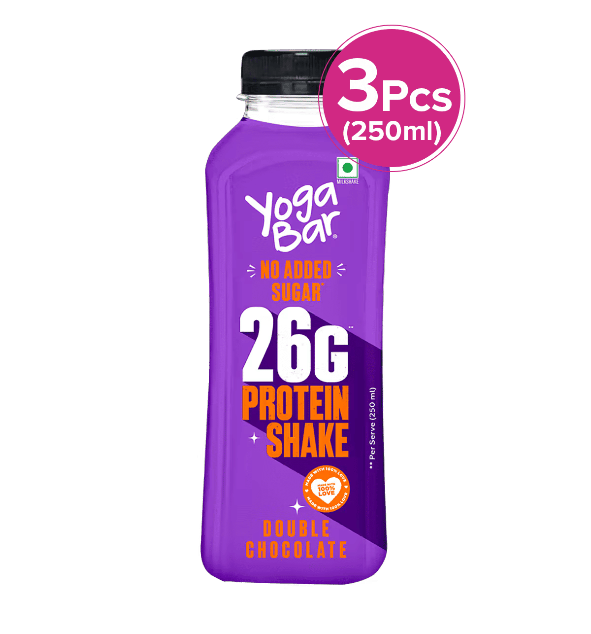Buy Yogabar Yogabar High Protein Shake - Double Chocolate 3 pieces ...
