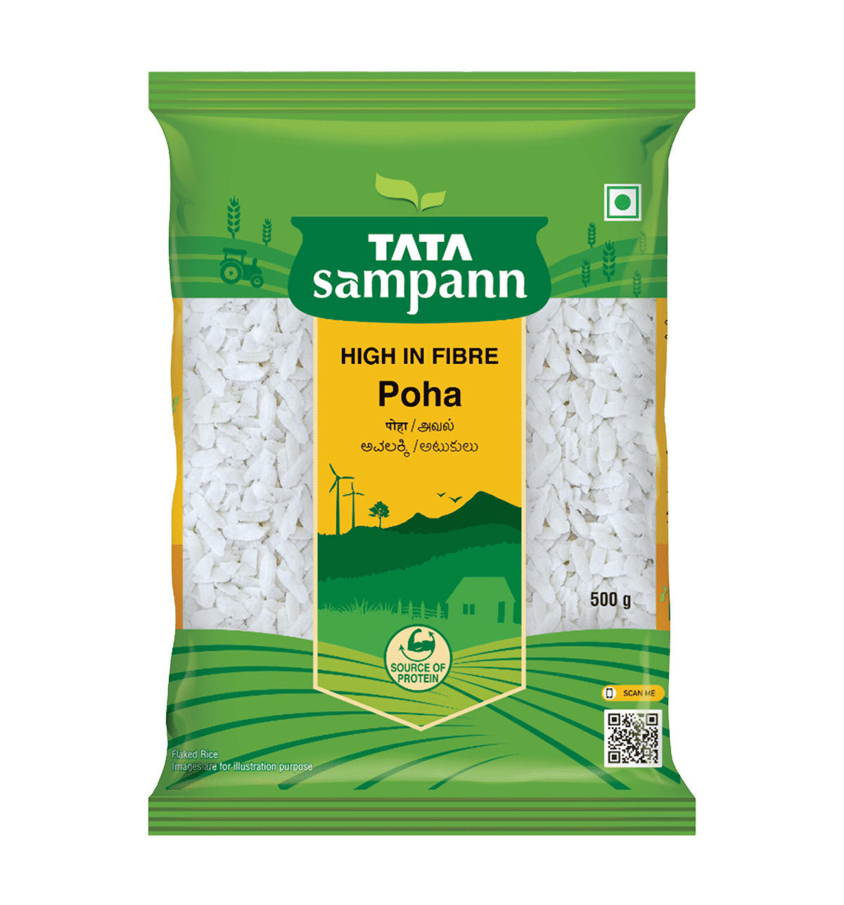 Buy Tata Sampann Tata Sampann High In Fiber Poha 1000 g Online At Rs ...