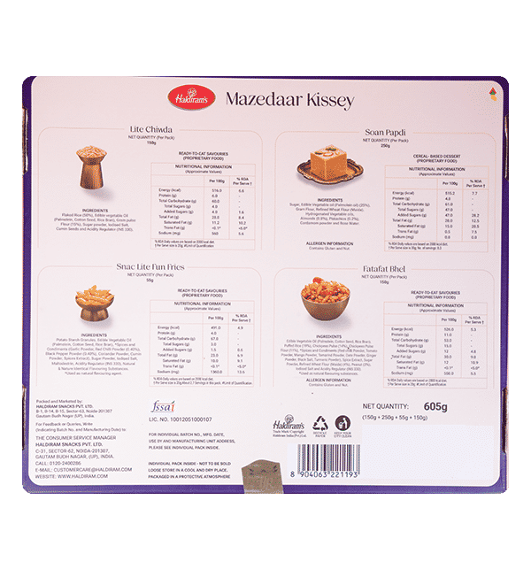 Buy Haldiram's Delhi Mazedaar Kissey Sweets & Namkeen | Gift Box ...