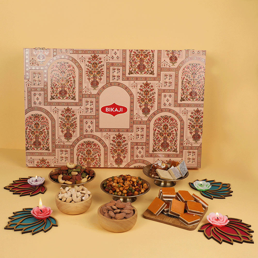 Buy Bikaji Bikaji Royal Treasures Sweets & Dryfruit | Premium Gift Box ...