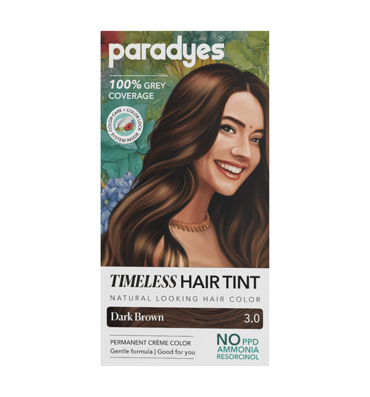 Buy Paradyes Paradyes Mini Dark Brown Permanent Creme Hair Colour (3.0 ...
