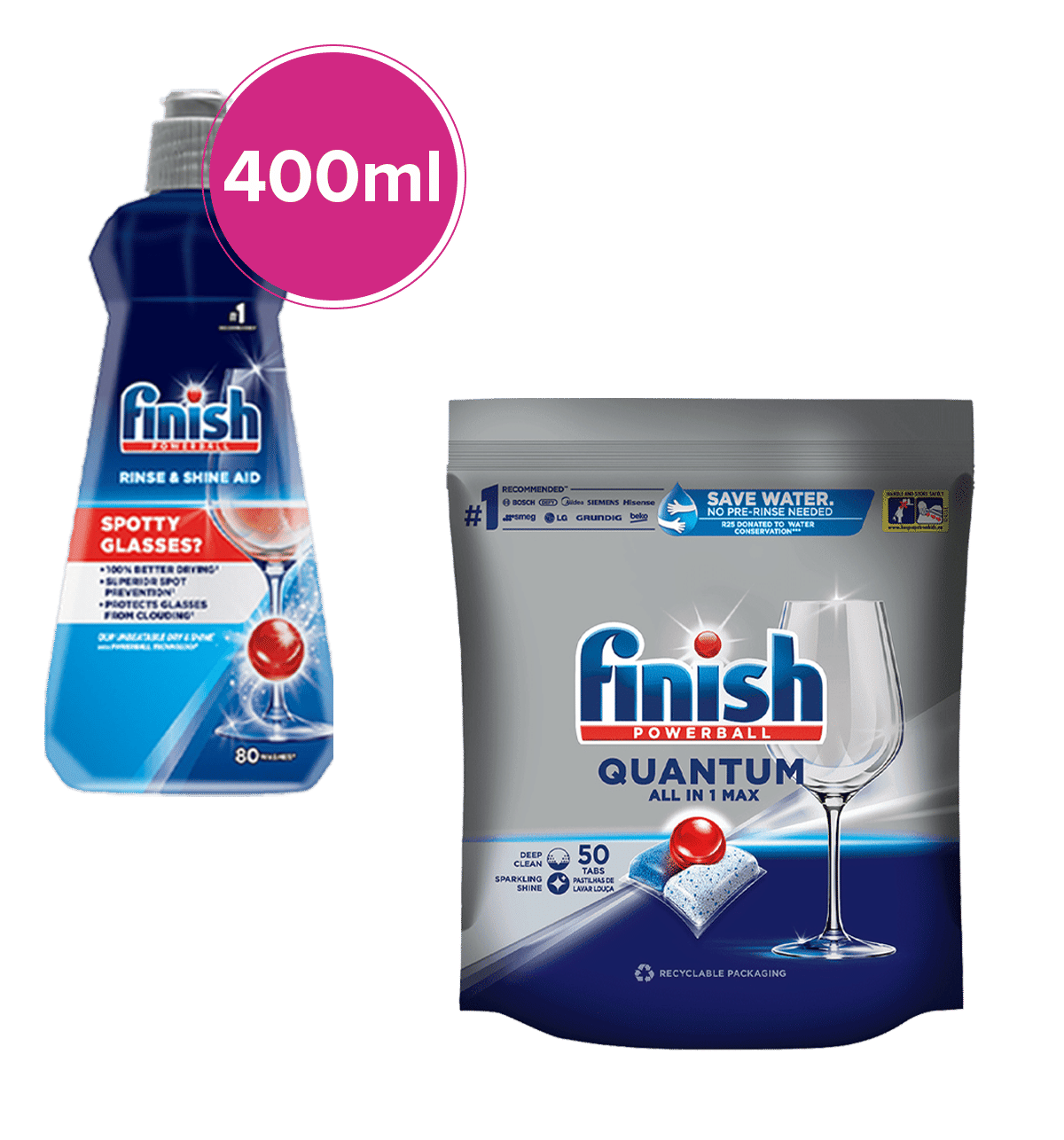 Buy Finish Finish Powerball Quantum All in 1 Max Dishwasher Tablets ...