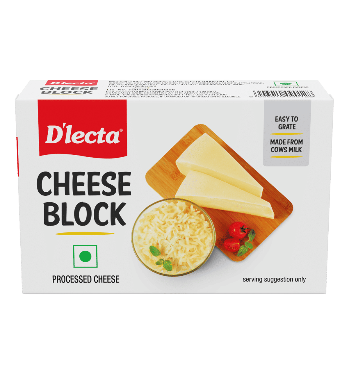 Buy D'lecta Processed Cheese Block Online (200 g) At Best Price