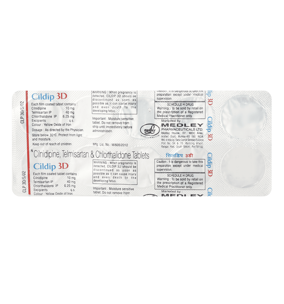 Buy Cildip 3D Strip Of 10 Tablets undefined Online At Rs. undefined ...