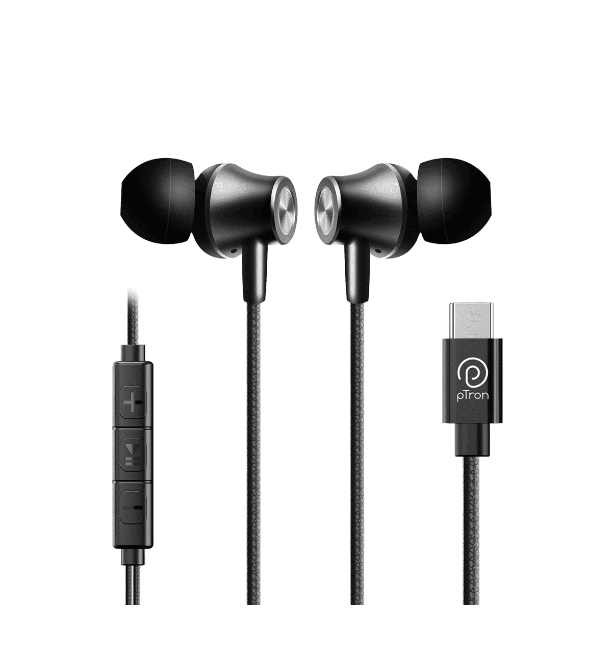 Buy pTron pTron Boom In-Ear Wired Headphones With Mic, PNC, Type C ...