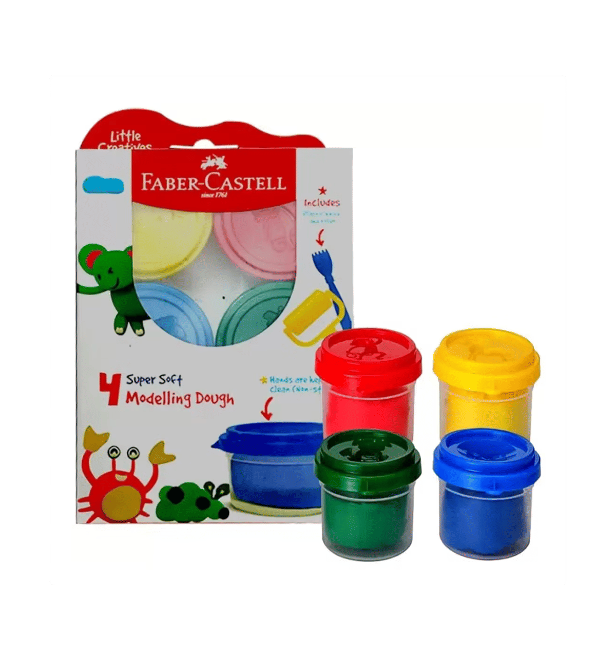 Buy Faber-Castell Faber-Castell Little Creative Modelling Dough Set Creative 1 pack Online At Rs ...