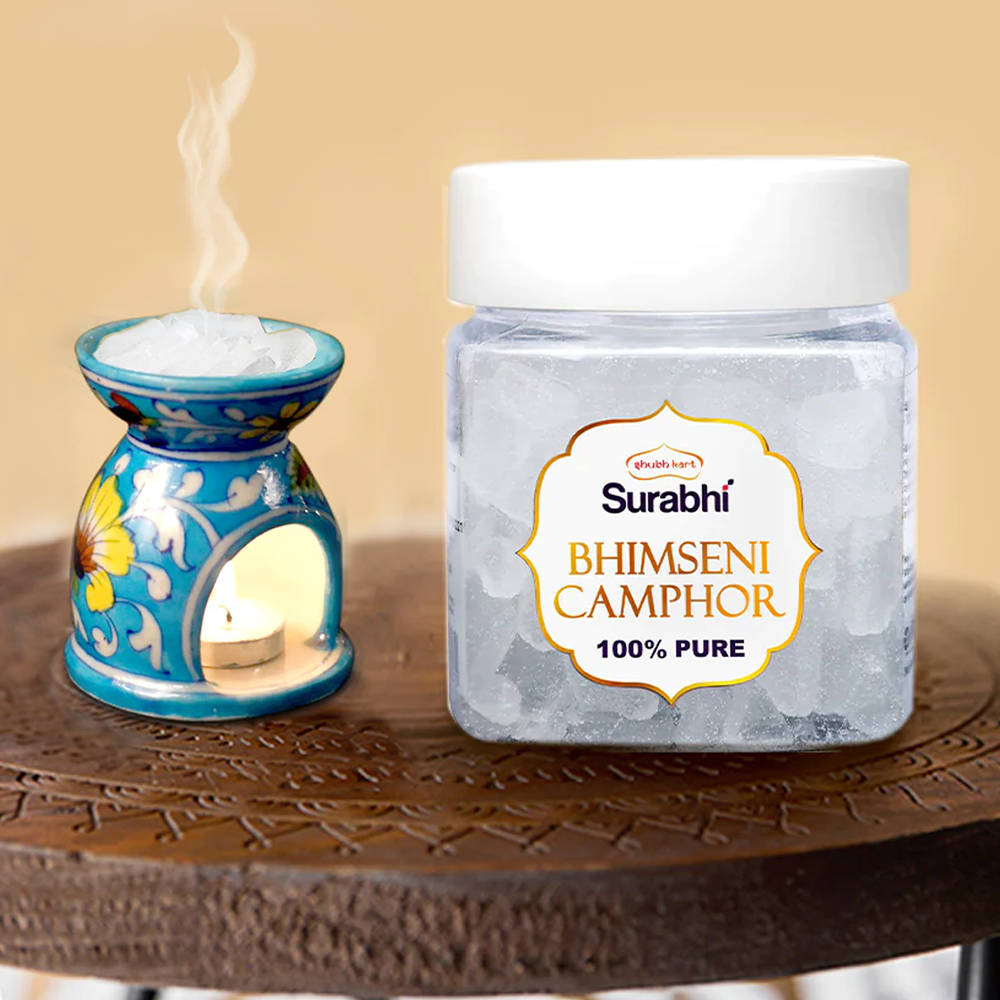 Buy Shubhkart Surabhi Bhimseni Camphor Container Online (100 g) At Best ...