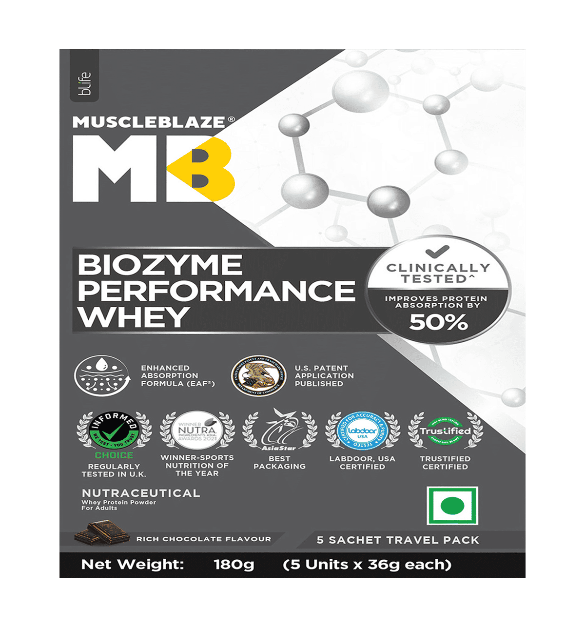 Buy Muscleblaze MuscleBlaze Biozyme Performance Whey Protein Rich ...