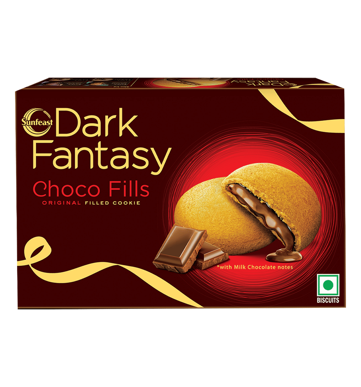 Buy Sunfeast Sunfeast Dark Fantasy Choco Fills Biscuits 3 pieces Online ...