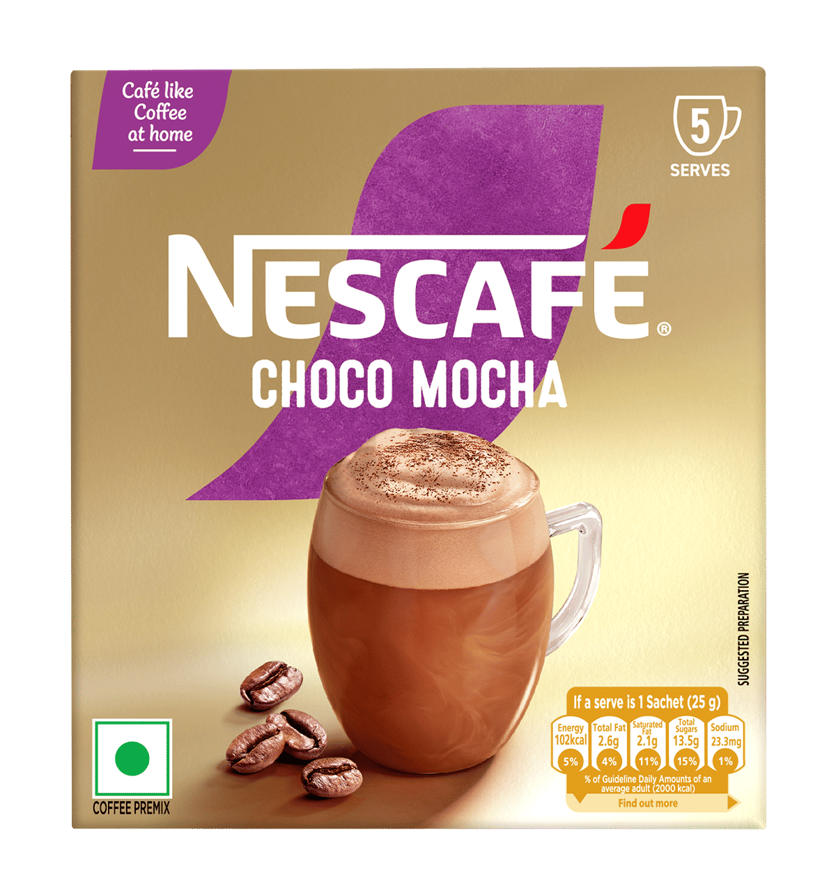 Buy Nescafe Nescafe Choco Mocha Instant Coffee Premix 125 g Online At ...