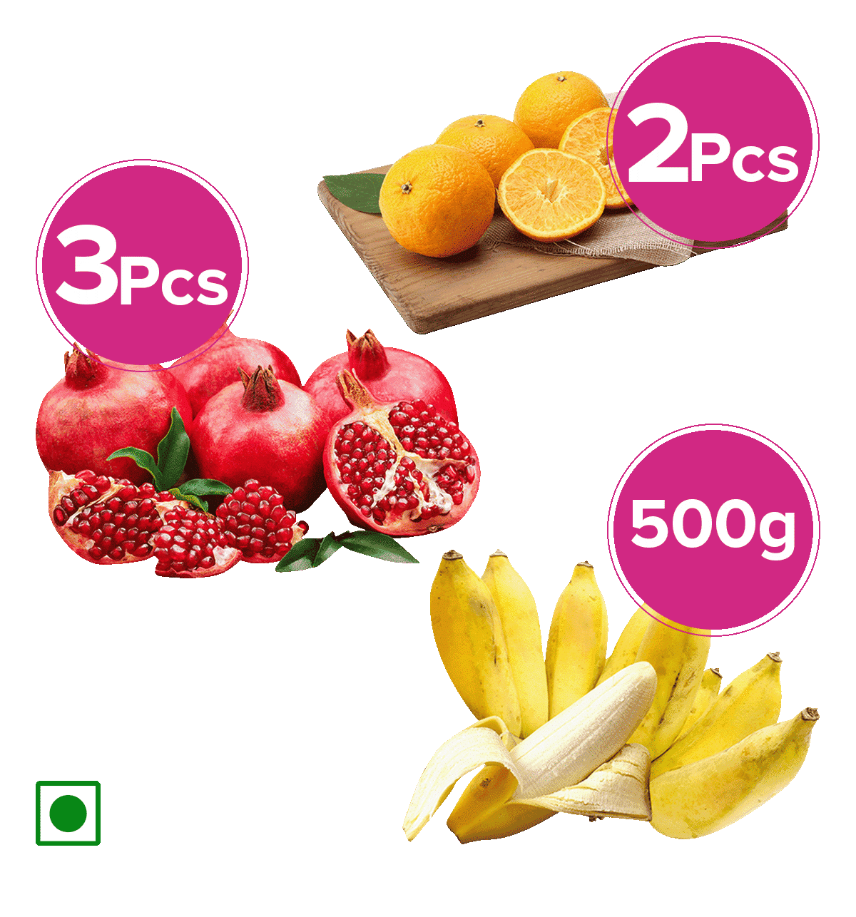 Buy Mandarin & Pomegranate Mix 1 combo Online At Rs. 331 | Instant Delivery