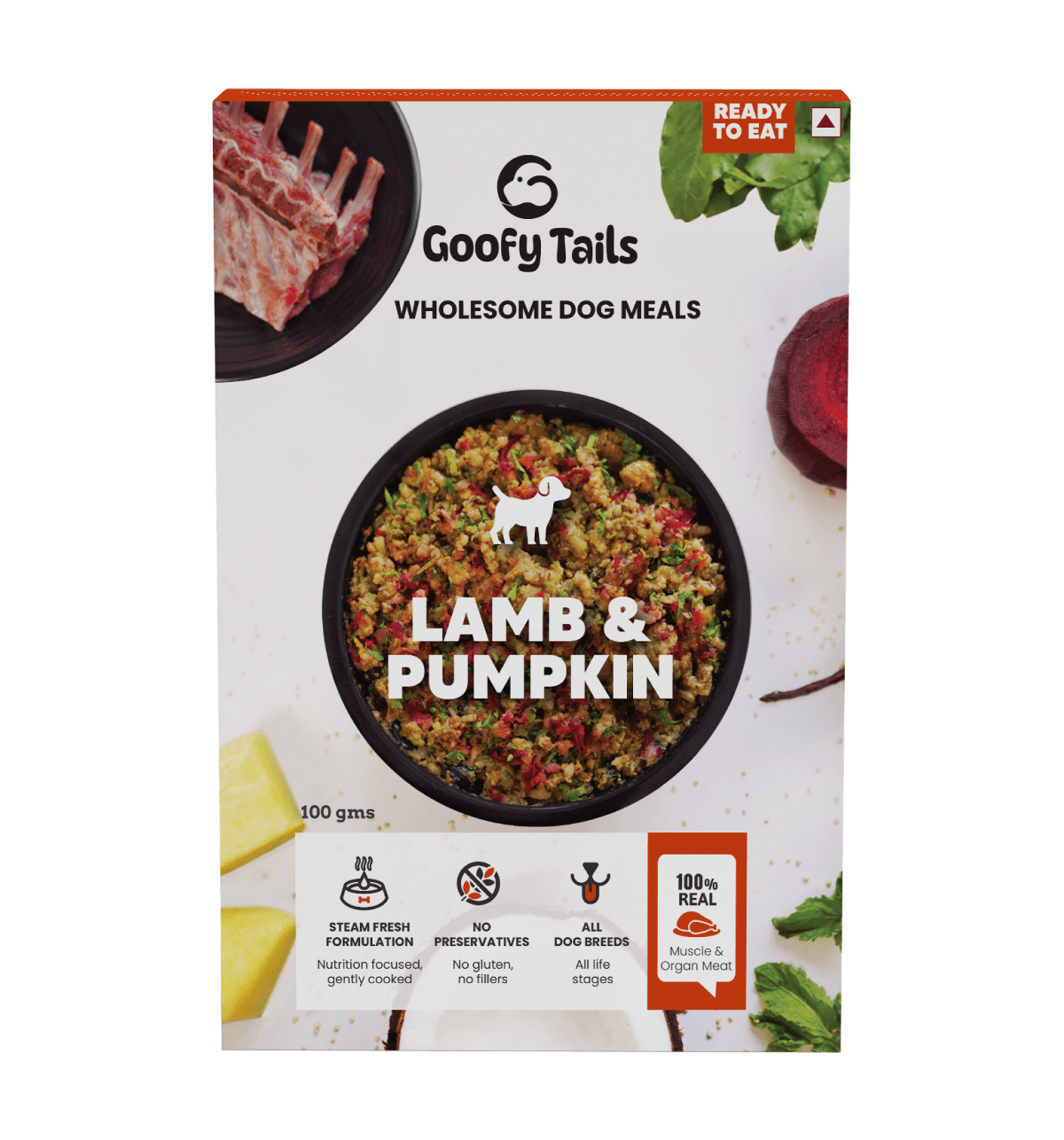 Buy Goofy Tails Goofy Tails Lamb & Pumpkin Wet Dog Food-100gm 100 g ...