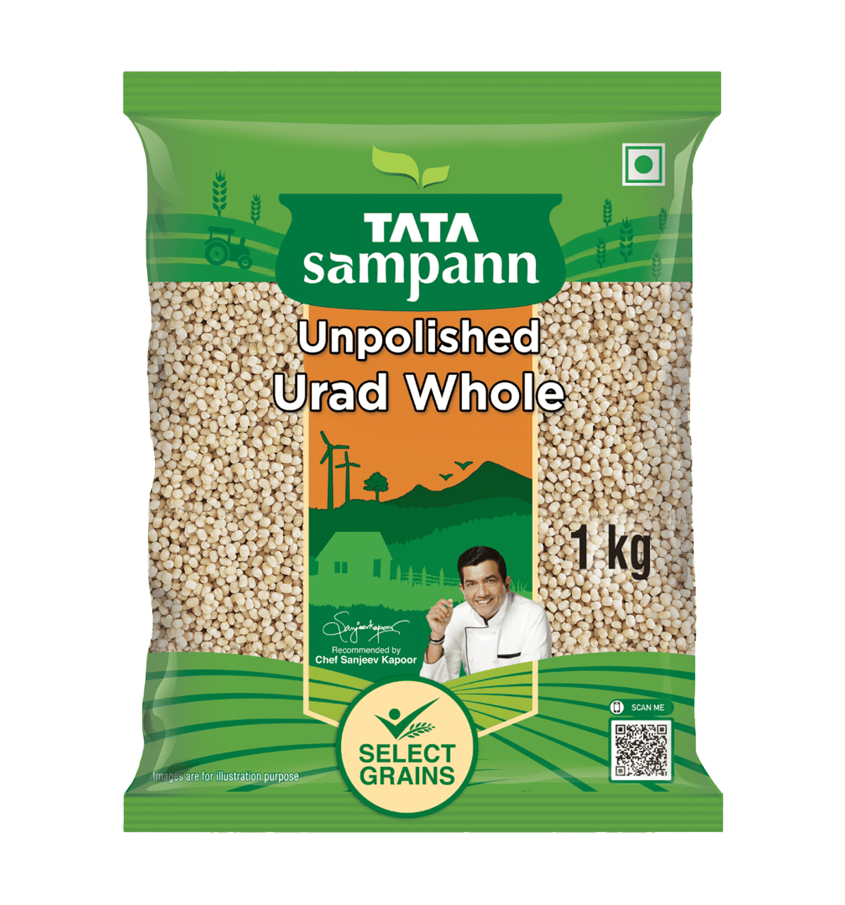 Buy Tata Sampann Tata Sampann Unpolished Urad Dal Whole 1 kg Online At ...