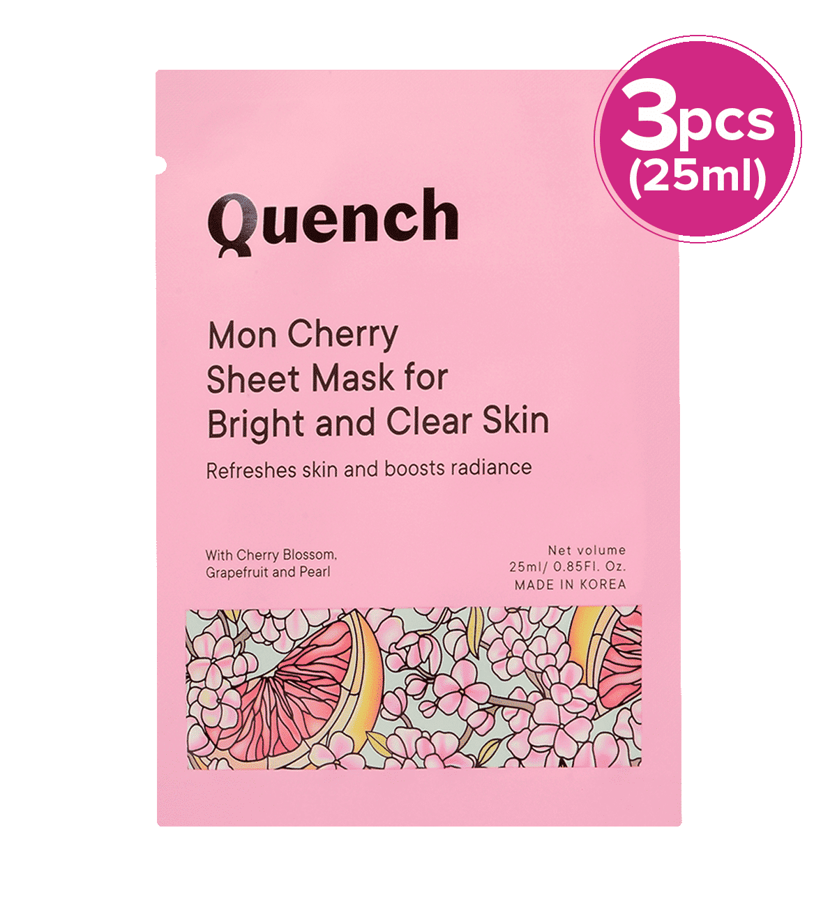 Buy Quench Quench Brightening Korean Sheet Mask with Vitamin E & Cherry ...