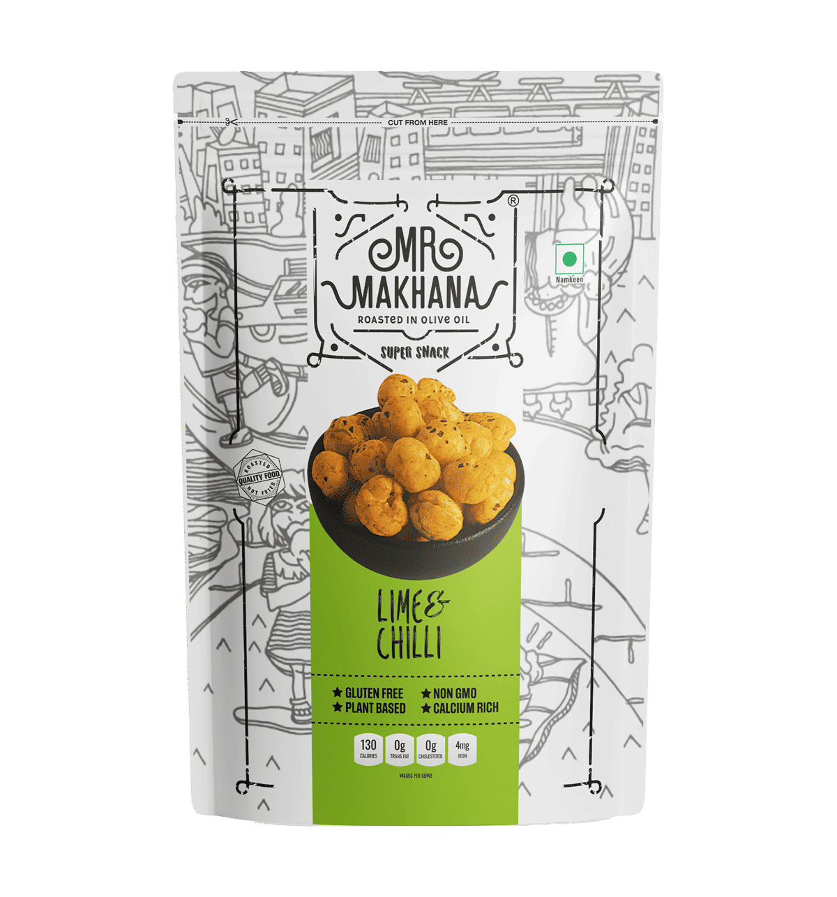 Buy Mr Makhana Lime Chilli Online (55 g) At Best Price