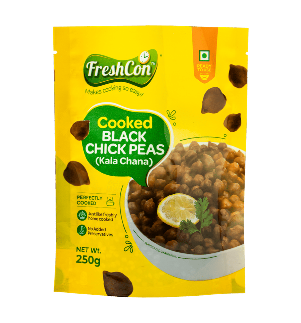 Buy Freshcon Cooked Black Chickpeas undefined Online At Rs. undefined ...