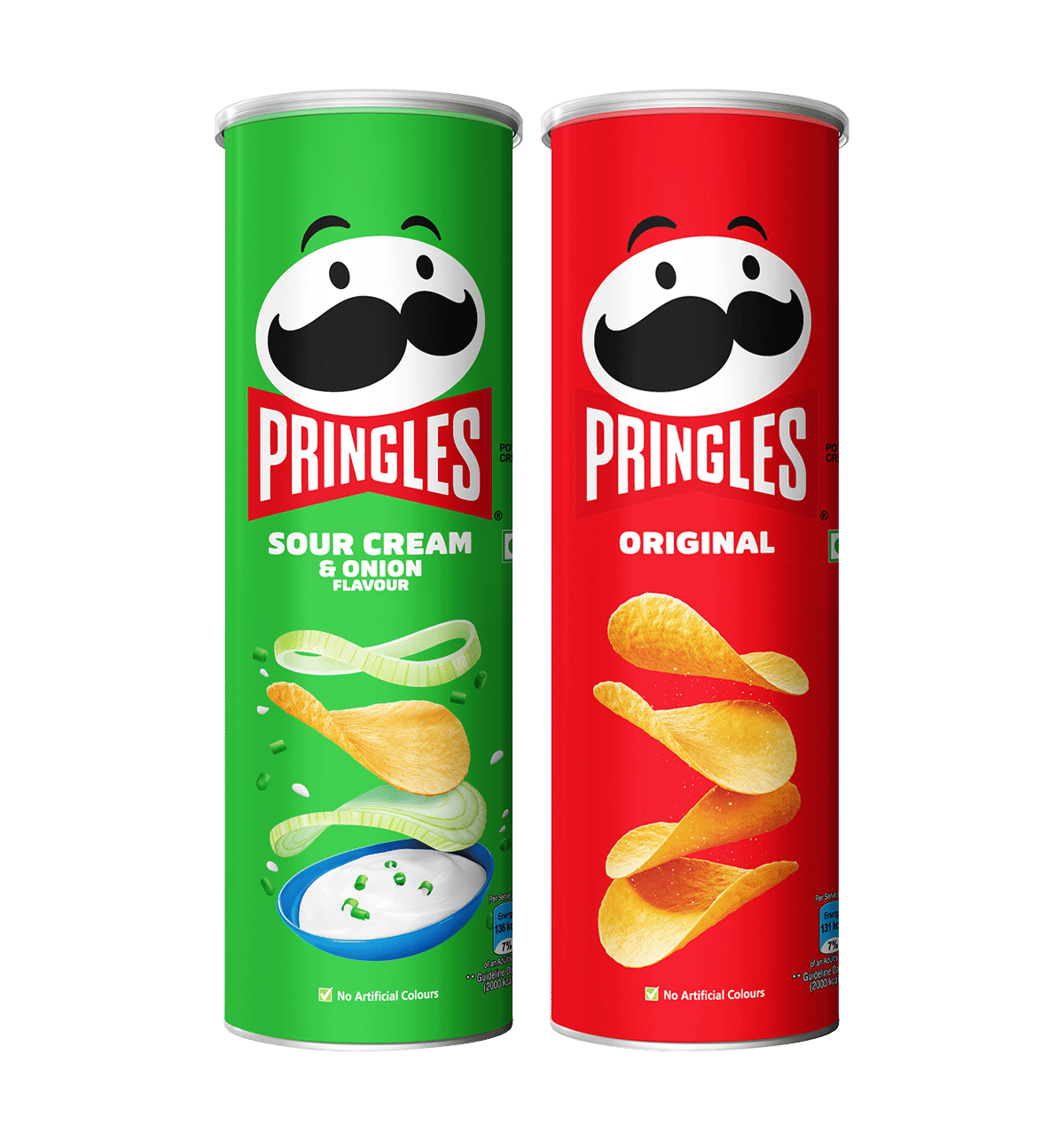 Buy Pringles Pringles Potato Chips Original Flavour + Sour Cream ...