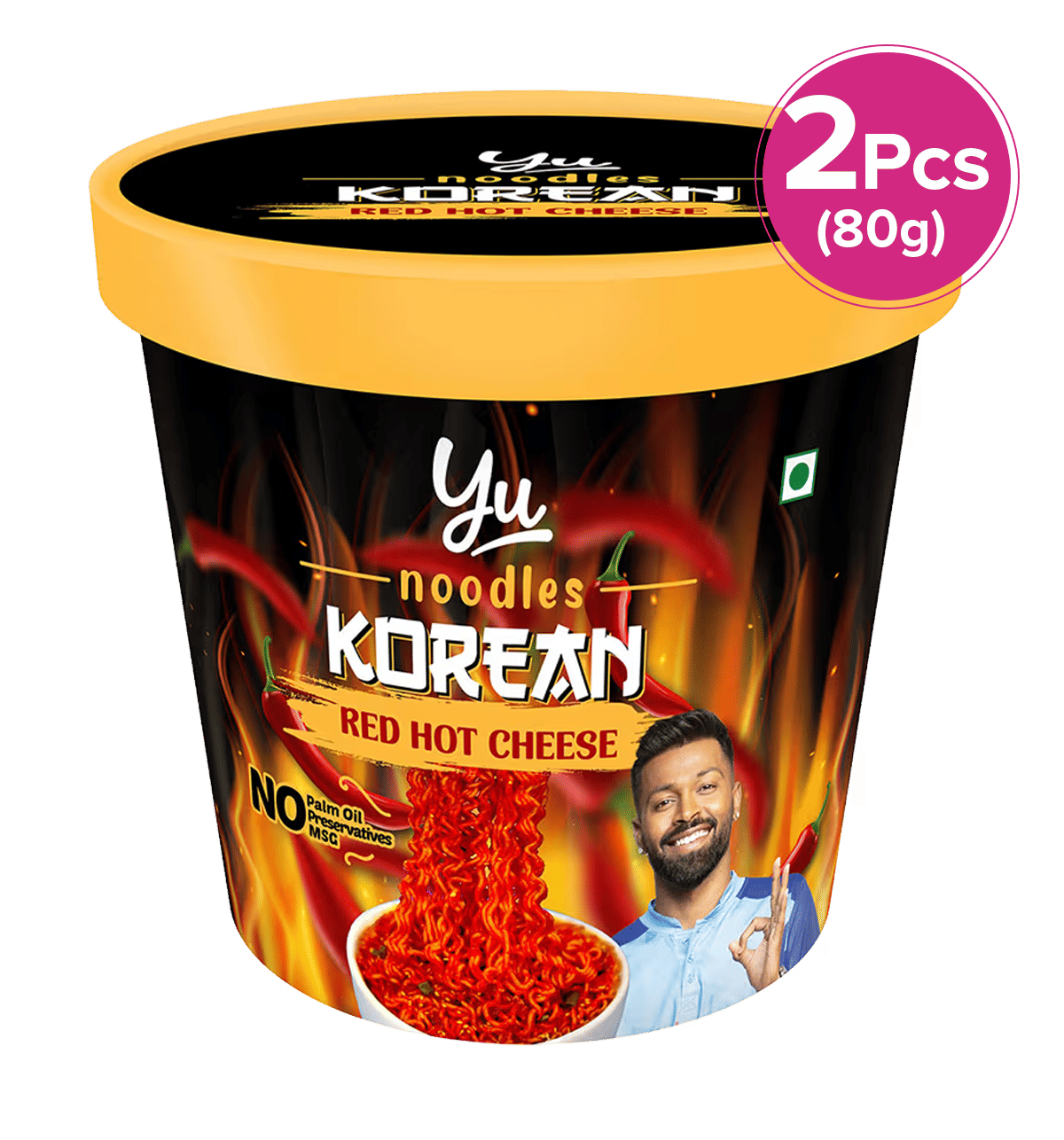 Buy Yu Korean Red Hot Cheese Instant Cup Noodles undefined Online At Rs ...