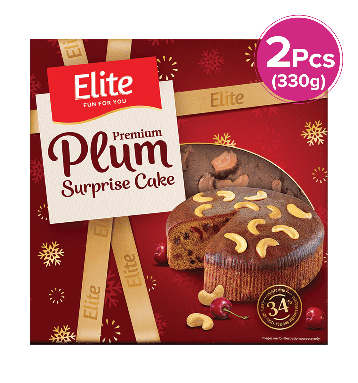 Buy Elite Elite Plum Surprise CakePack of 2 2 pieces Online At Rs. 380 ...