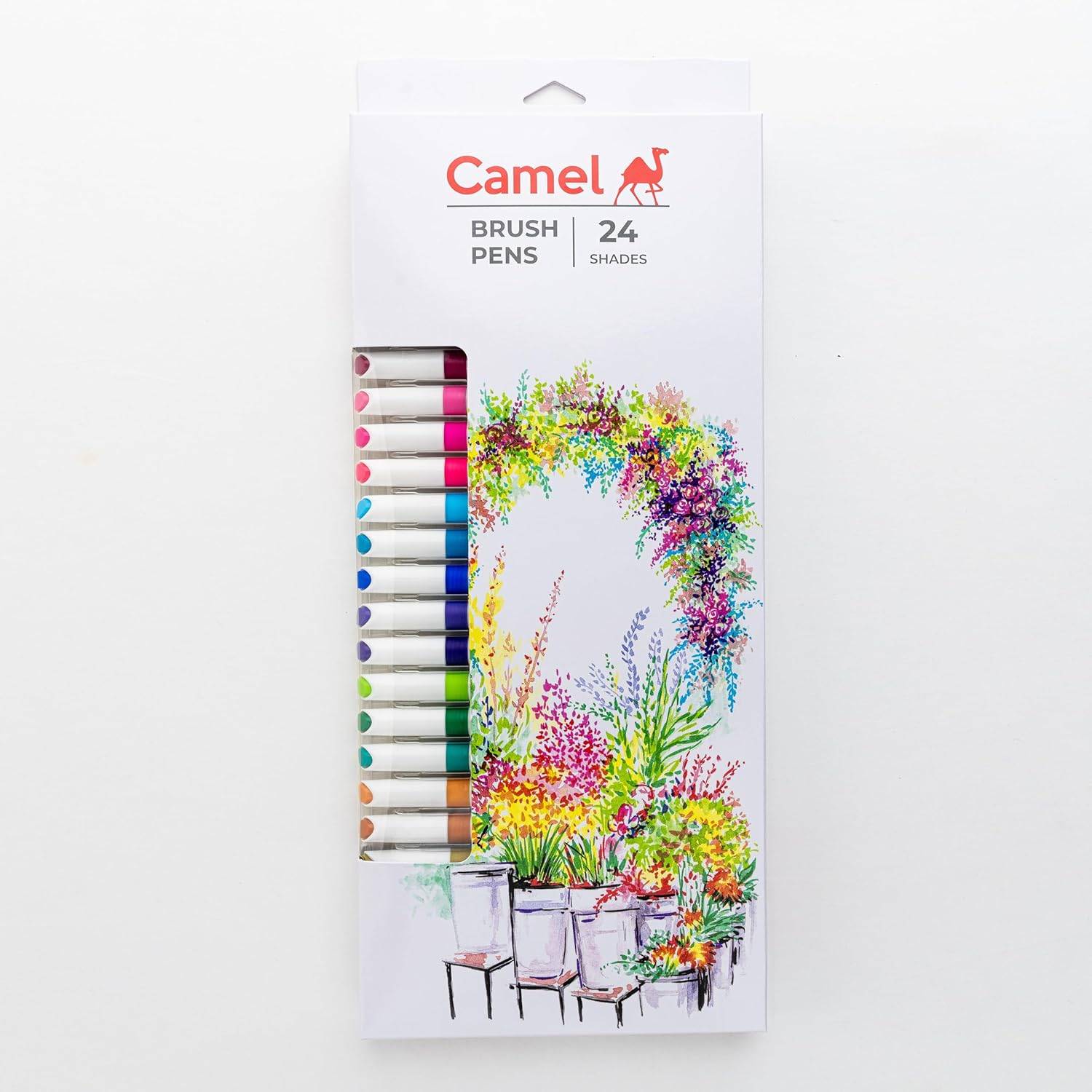 Buy Camel 24 Shades Brush Pens | Flexible Brush Tip Online (1 pack) At ...