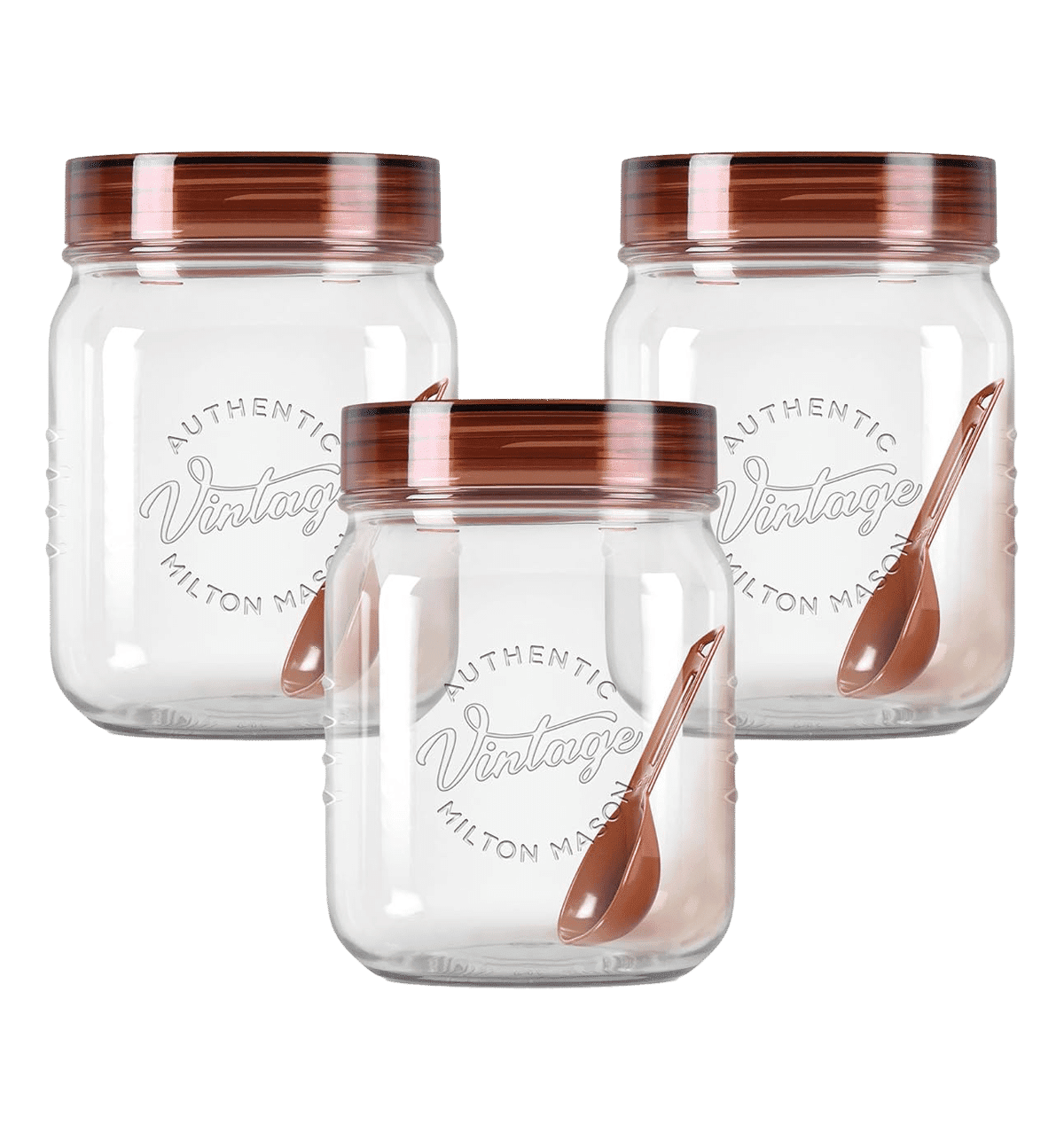 Buy MILTON MILTON 3 Pcs 500 ml Plastic Vintage Pet Jar Set ...