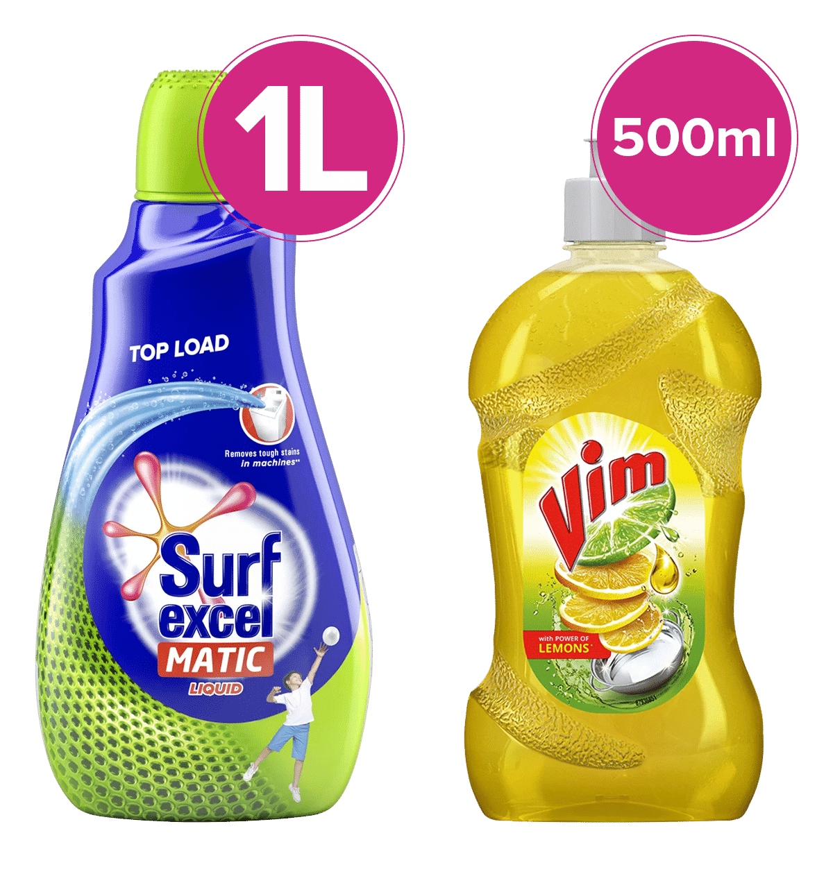 Buy Surf Excel Surf Excel Top Load Vim Dish Wash Gel 1 combo Online At Rs. 345 | Instant Delivery