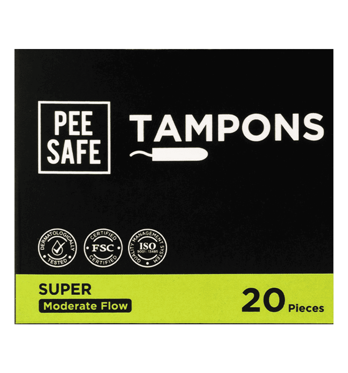 Buy Pee Safe Pee Safe Tampons For Super Moderate Flow 20 pieces Online ...