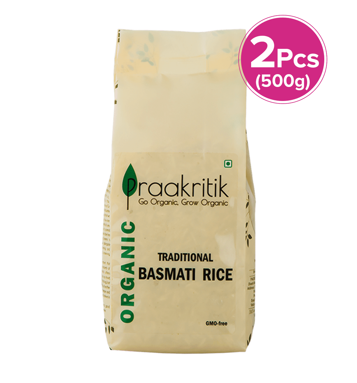 Buy Praakritik Praakritik Organic Basmati Rice 2 pieces Online At Rs ...