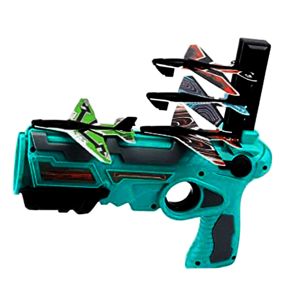 Buy Webby Webby Pistol Shooting Game Catapult Air Plane Toy Gun With 4 ...